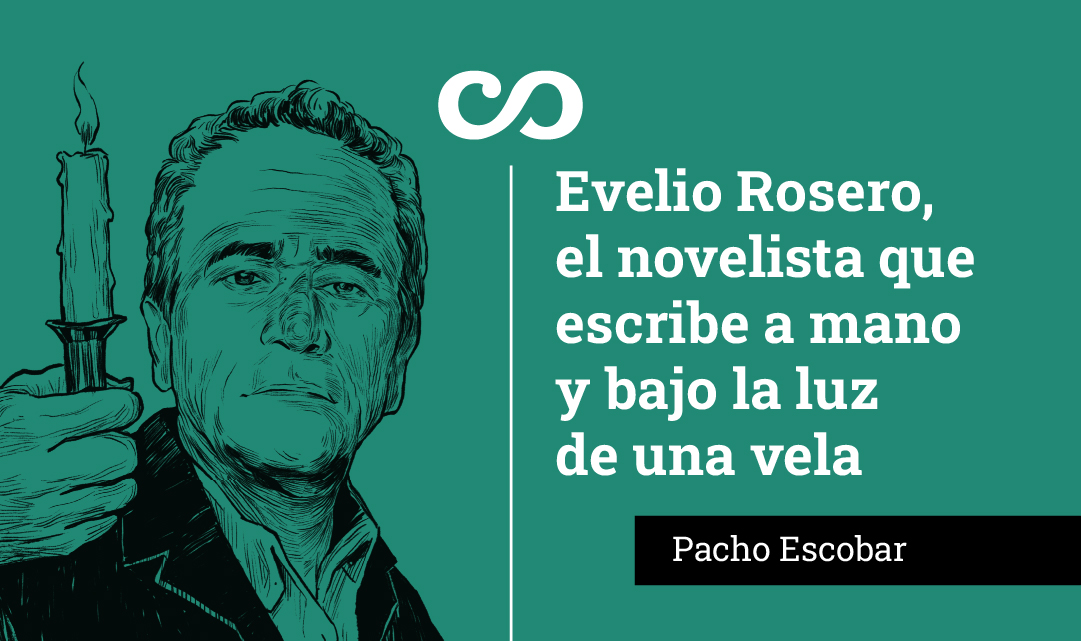 Evelio Rosero, el novelista que escribe a mano y con vela